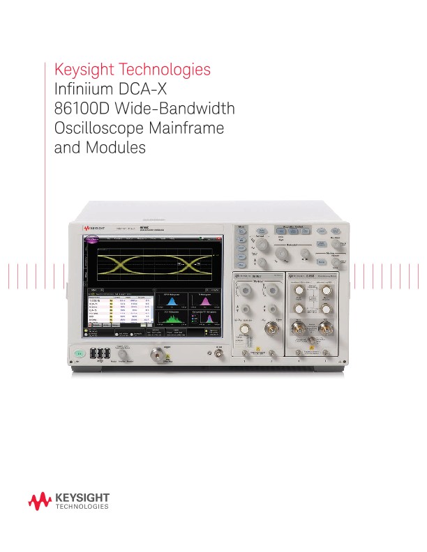 Infiniium DCA-X 86100D Wide-Bandwidth Oscilloscope Mainframe and Modules PDF Asset Page | Keysight